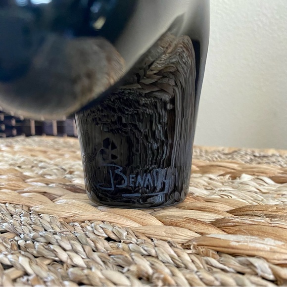 Cedar Mesa Pottery | Accents | Vintage 2 Navajo Large Black Bear Native ...